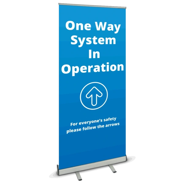 One Way System Roller Banner | PRINTinCOMPANY